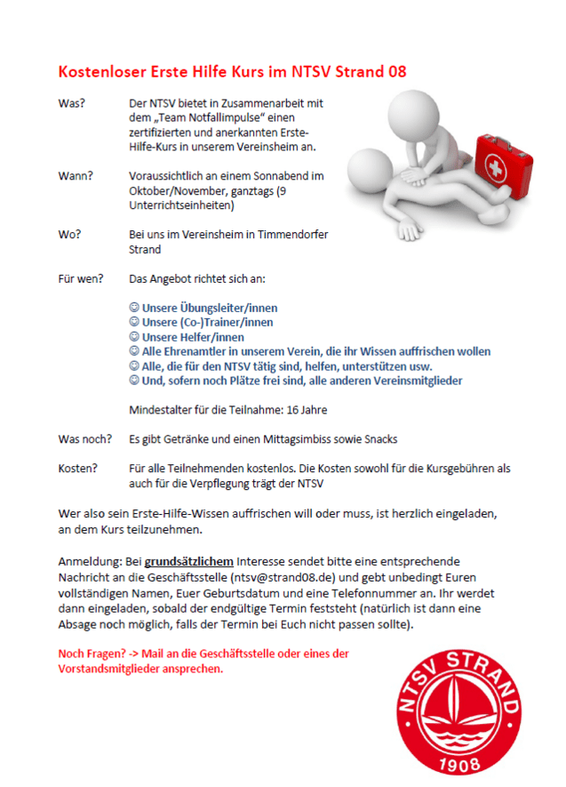 NTSV Strand 08 e. V. - Wir bringen Menschen in Bewegung
