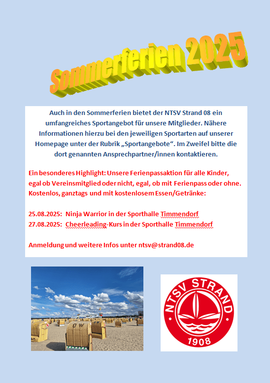 NTSV Strand 08 e. V. - Wir bringen Menschen in Bewegung